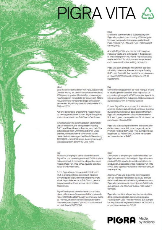 Ιταλικά Στυλό Pigra - Εταιρικό Δώρο - Διαφημιστικά - CNP Philoppopoulos